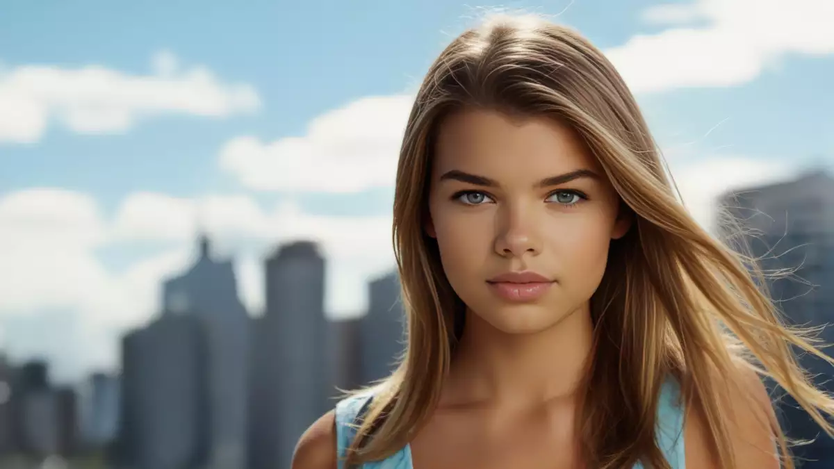 Urban Portrait Wallpaper - A Blend of Beauty and Modernity