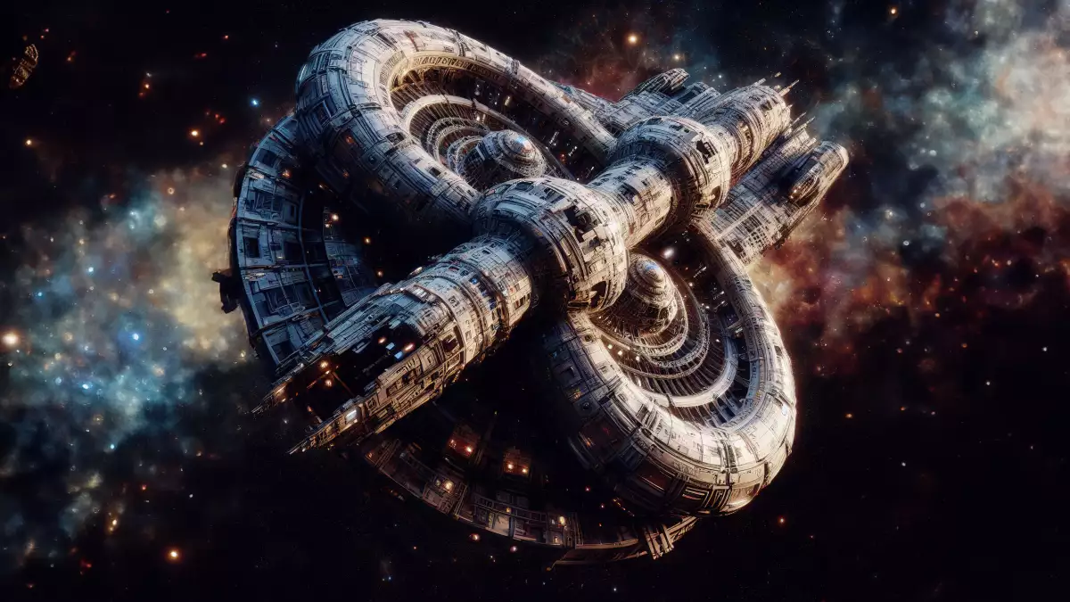 Infinity Orbital Station - Space Exploration Art